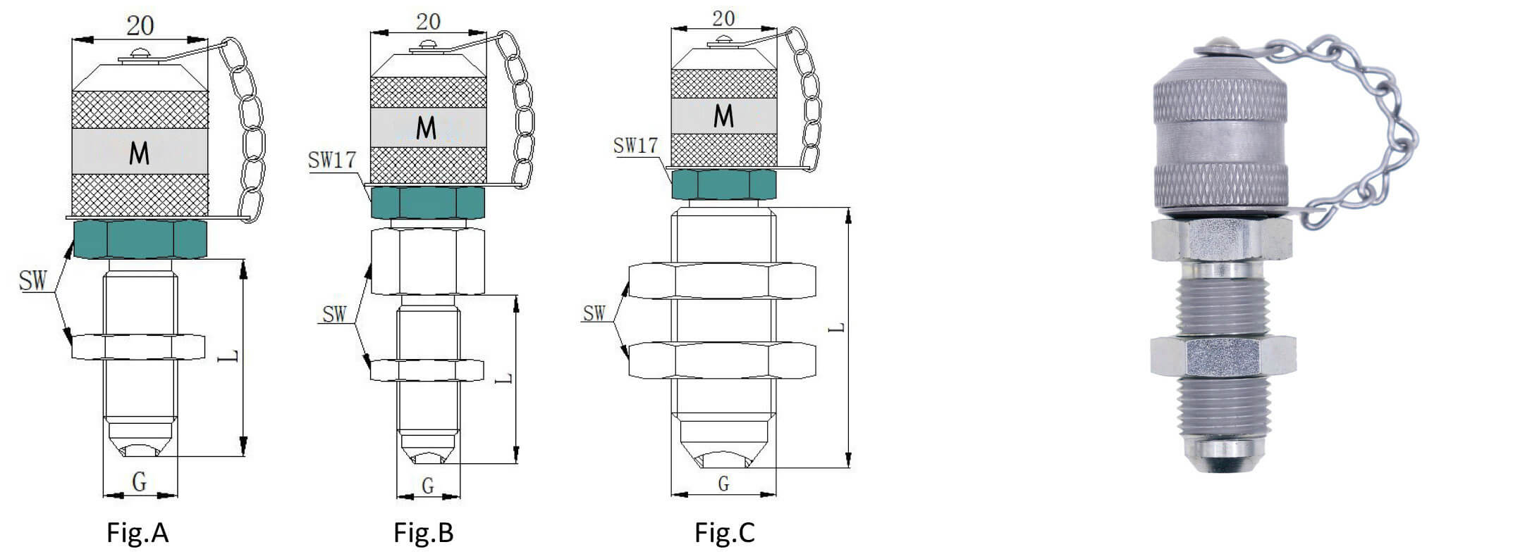 Hydraulic Test Point with Bulkhead Connection - Mongor Fluid
