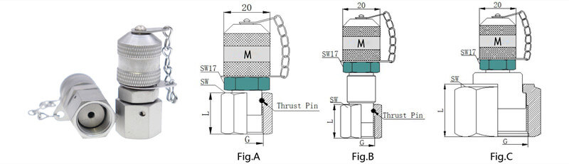 Hydraulic Test Point with ORFS Connection - Mongor Fluid